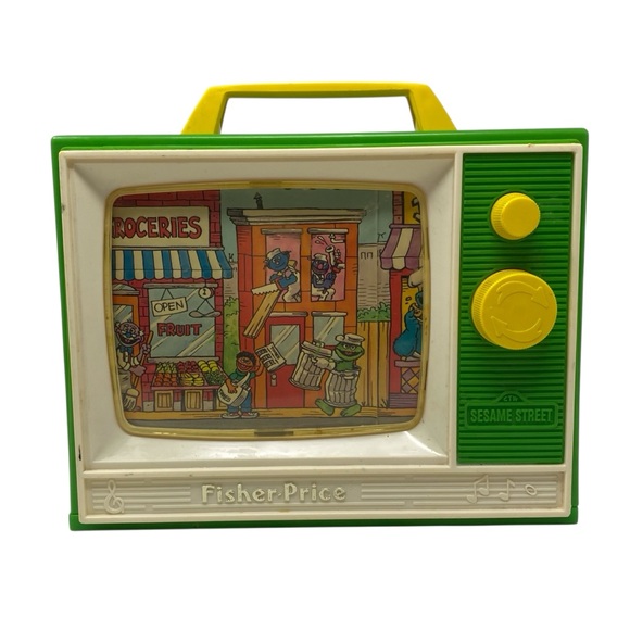 Fisher-Price | Toys | Vtg Fisherprice Sesame Street Scrolling Screen ...